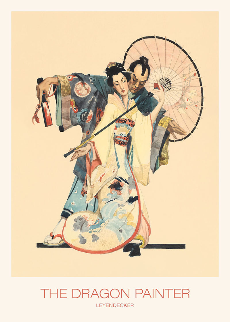 The Dragon Painter – Poster/art print – Det Blaa Kartel